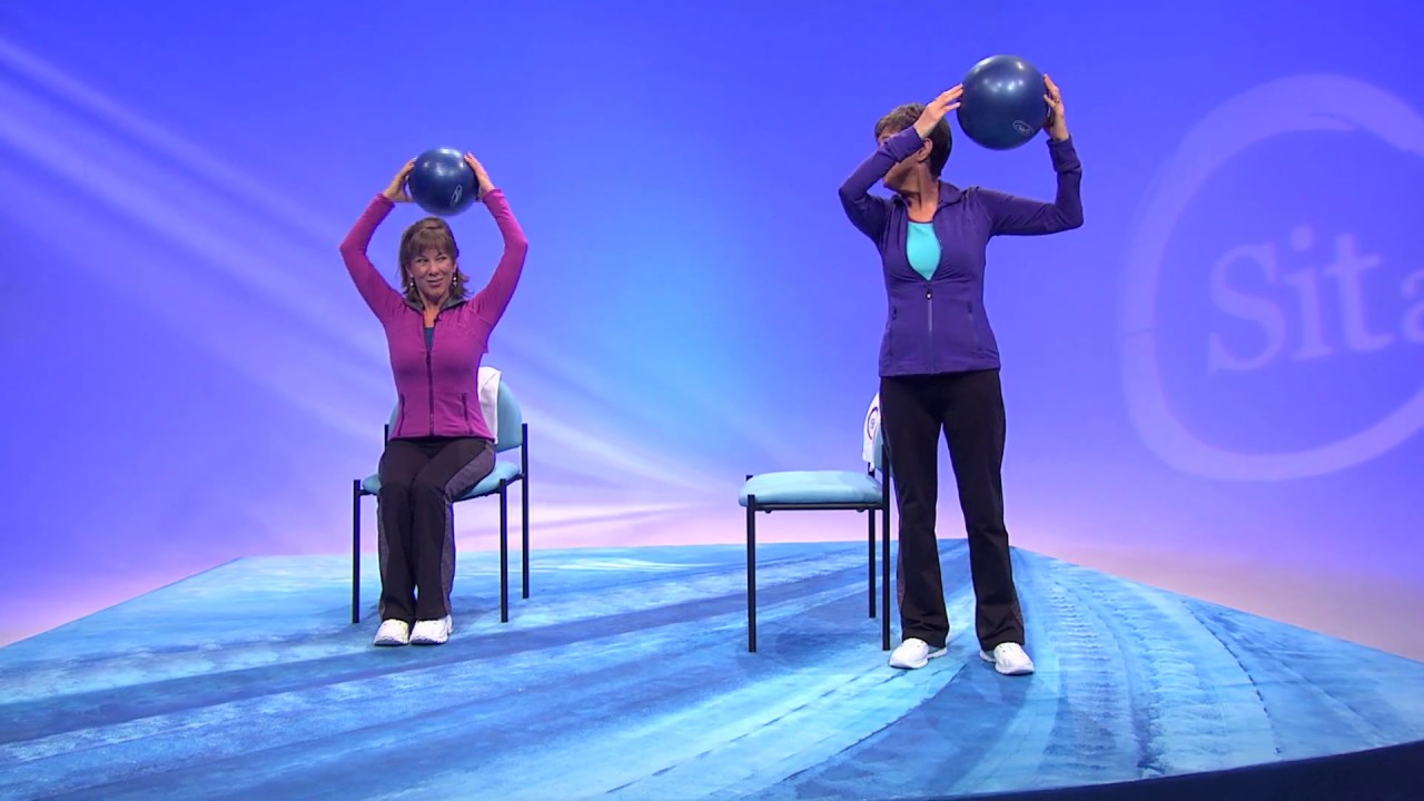 Sit and Be Fit Stretching with Ball (Segment From Episode # 1405) - YouTube