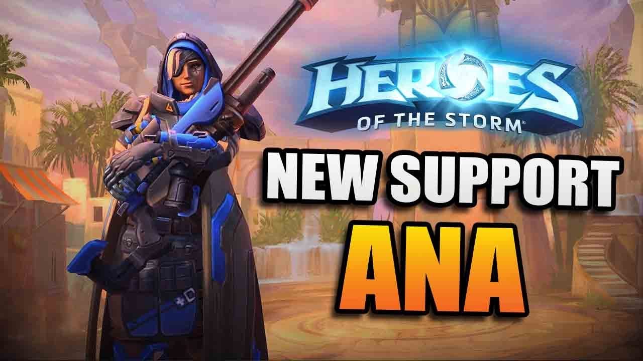 Ana - new sniper support // Heroes of the Storm PTR - YouTube