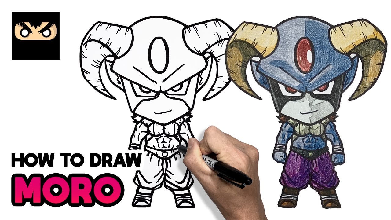 How to draw MORO | DRAGON BALL SUPER - 모로 그리기 | 드래곤 볼 슈퍼 - YouTube
