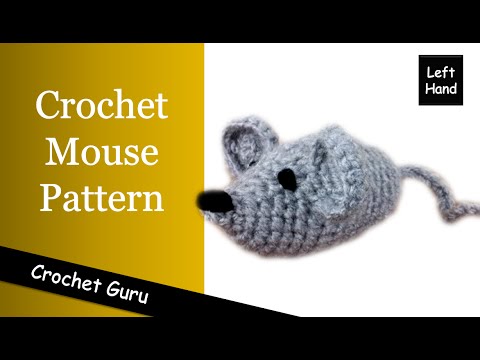 Crochet Mouse Pattern - Easy Amigurumi - (Left Hand) Tutorial - YouTube