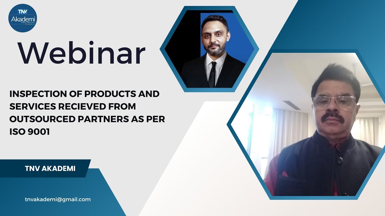 Webinar On Inspection Of Incoming/Receiving Of Products And Services As ...