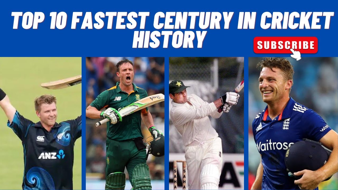 top 10 fastest century in cricket history - YouTube