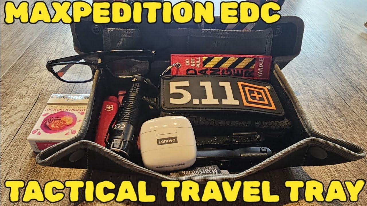 MAXPEDITION EDC Tactical Travel Tray - YouTube