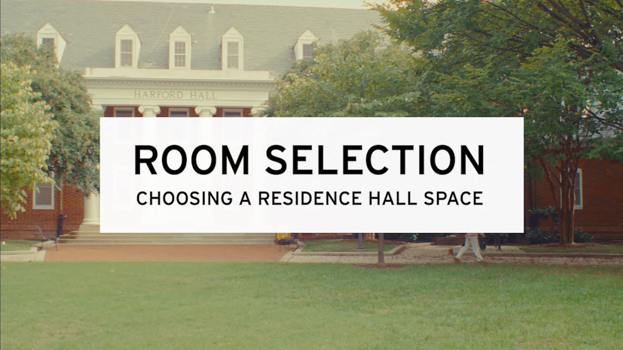 Room Selection - Choosing a Residence Hall Space - YouTube