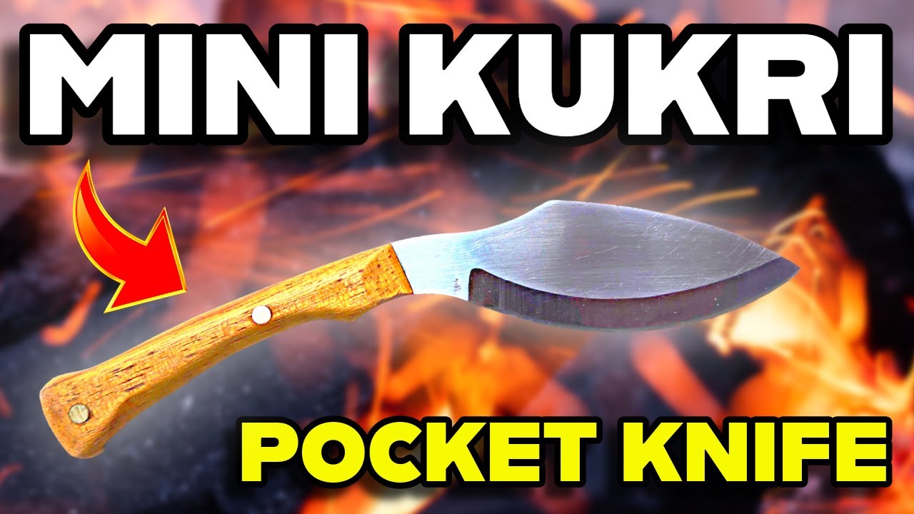 I Made a mini KUKRI pocket knife. - YouTube