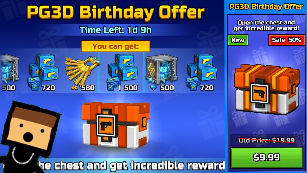 Is The 2nd PG3D Birthday Offer Worth It? (Pixel Gun Birthday) - YouTube