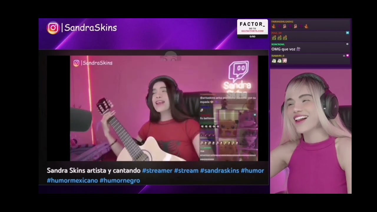 Rubia poderosa reaccióna a Sandra Skins #2023 #viral #streamer #stream ...