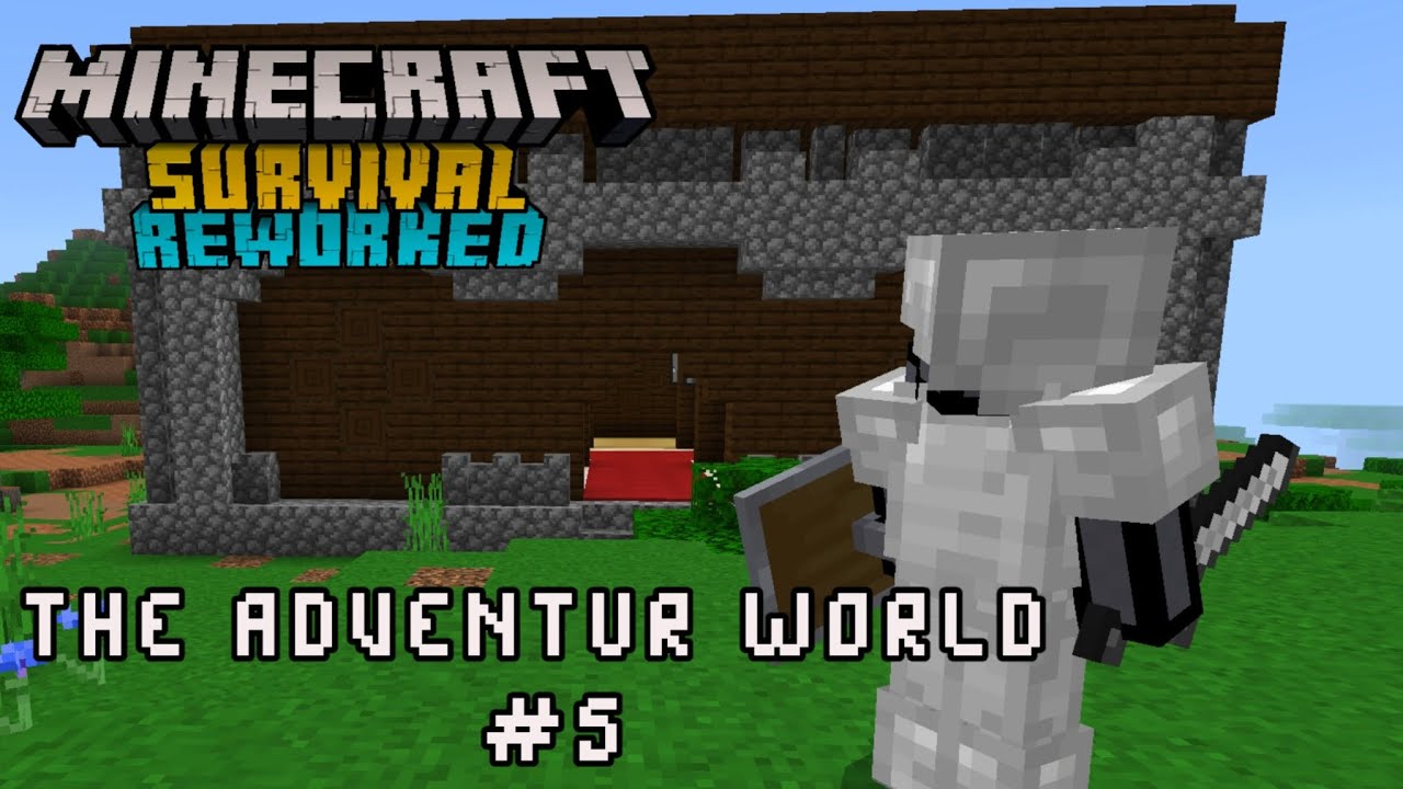 SURVIVAL REWORKED #5 | ¡MINI MANSIÓN PILLAGER! | MINECRAFT BEDROCK ...