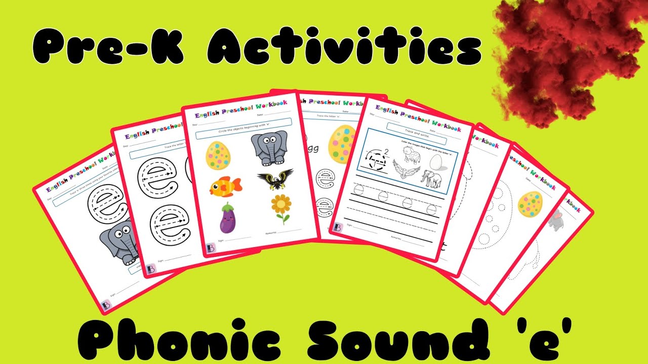 Preschool Phonics | Teach Preschoolers at home | Letter E - YouTube