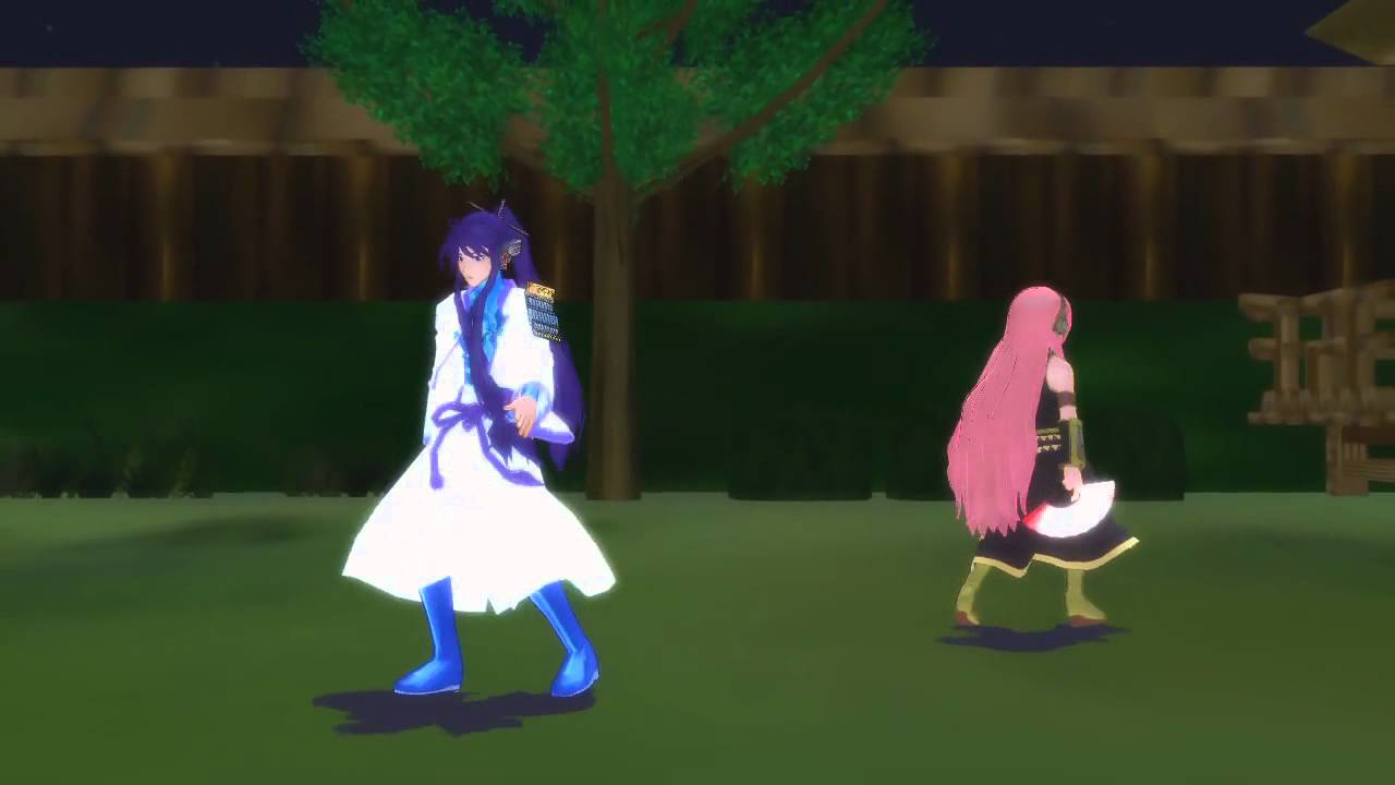 MMD : Akahitoha - Luka and Gakupo - YouTube
