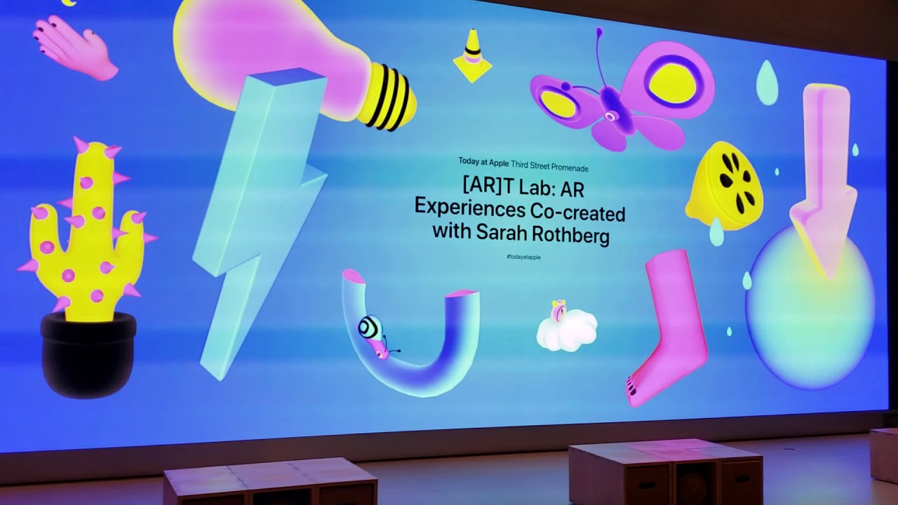 Apple Store's Giant LED Screen - YouTube