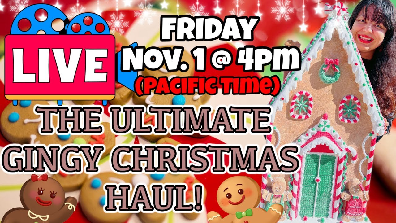 LIVE! THE ULTIMATE GINGY CHRISTMAS HAUL!🤩🎄 - YouTube