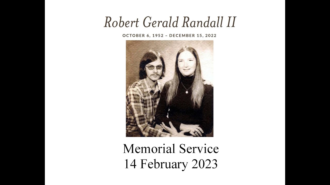 Robert Randall Memorial Service - YouTube