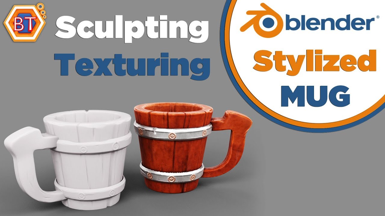 Blender Tutorial - Low Poly Modeling | Stylized Mug | Sculpting ...