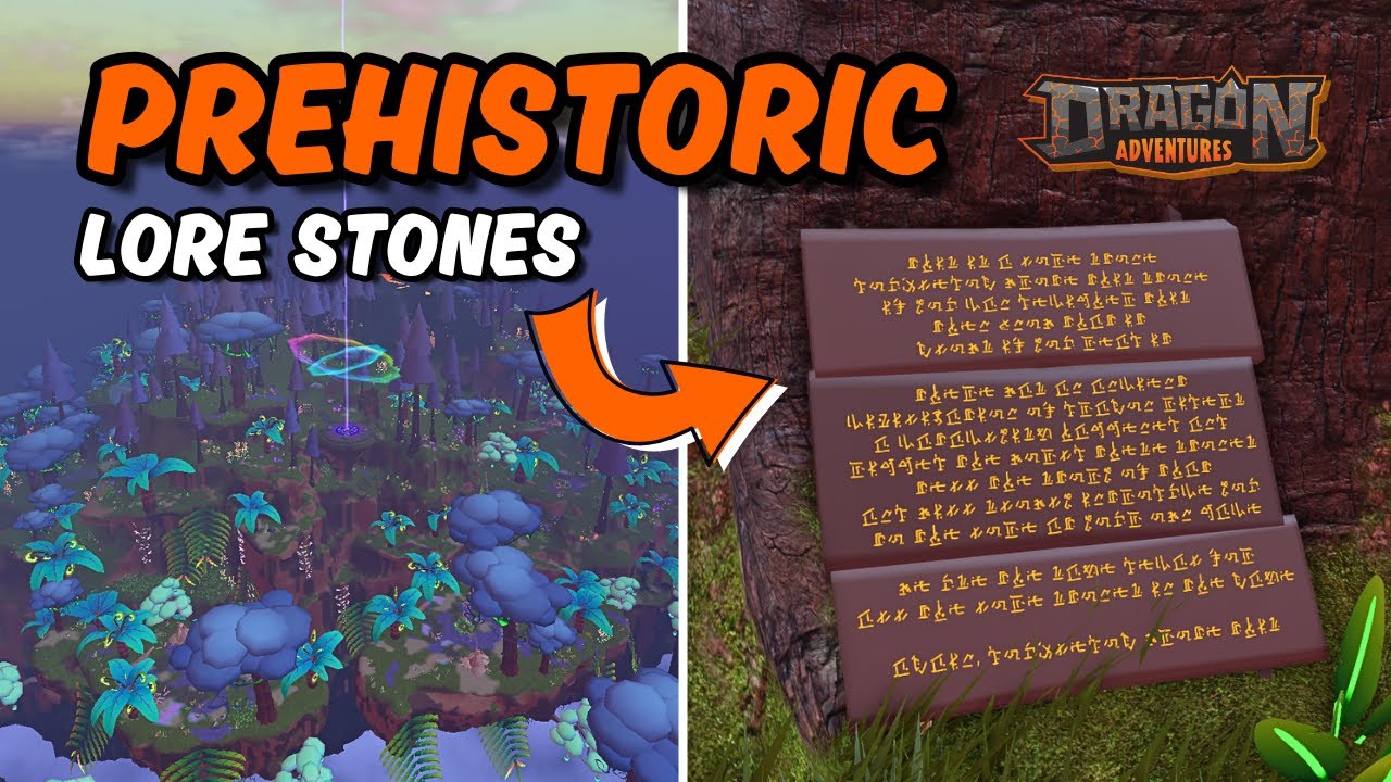 All Lore Stones Locations Found in Prehistoric World Dragon Adventures ...