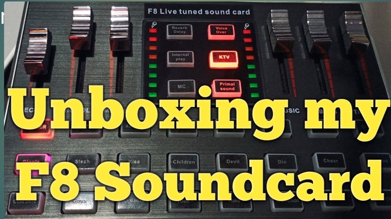 Unboxing my F8 Sound Card - YouTube