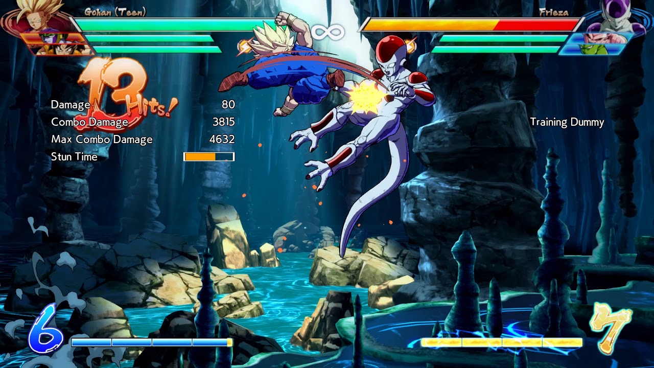 Teen Gohan 1 Bar Half-Health Combo - DBZ FighterZ - YouTube