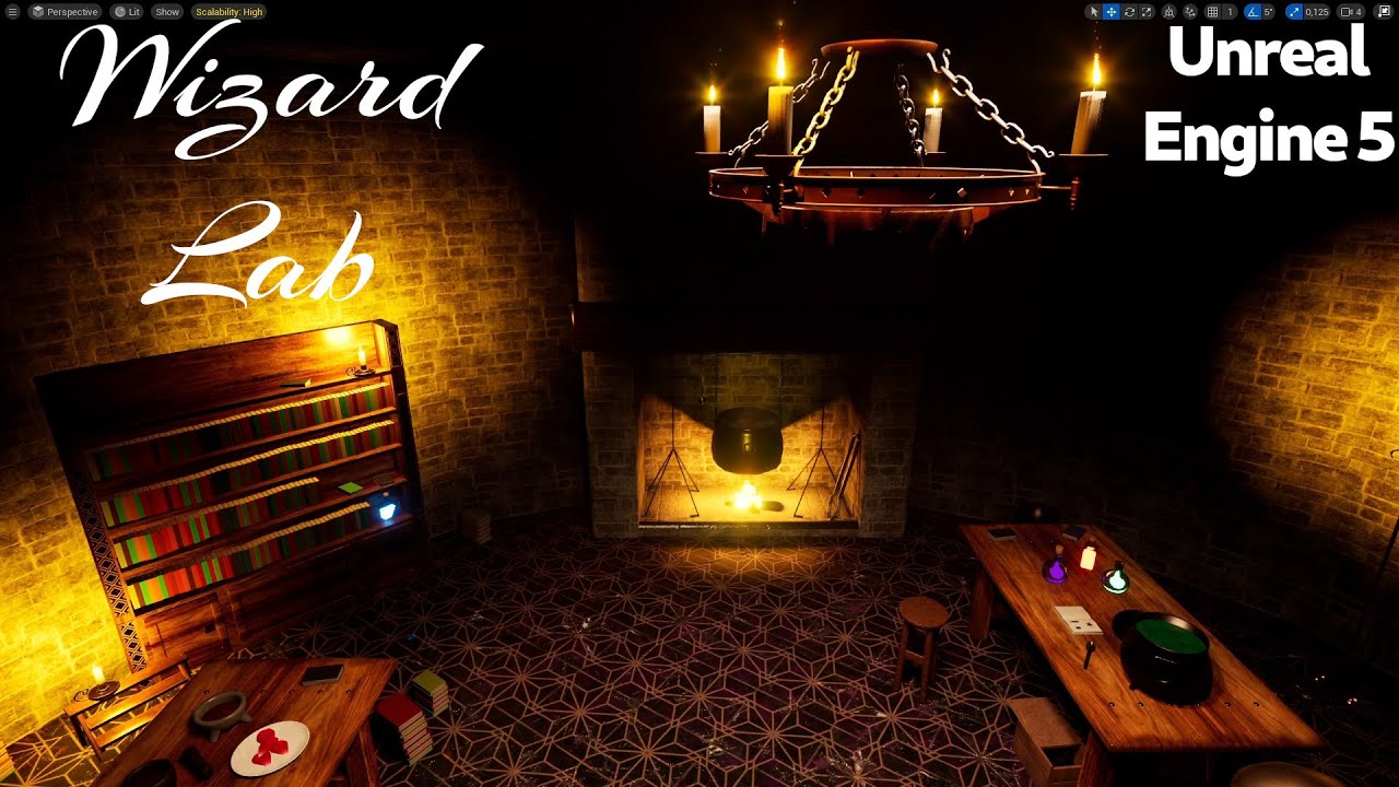 Wizard Alchemy Lab assets pack for Unreal Engine 5 - YouTube