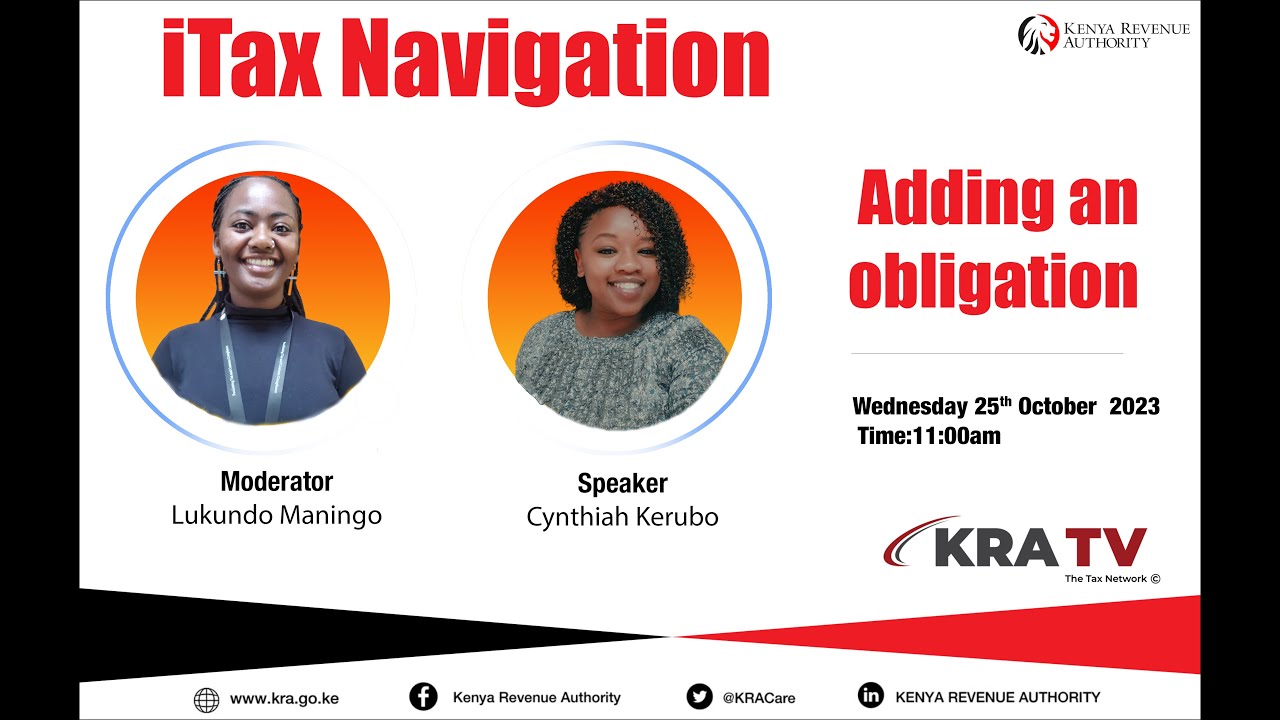 iTAX Navigation - Adding an Obligation - YouTube