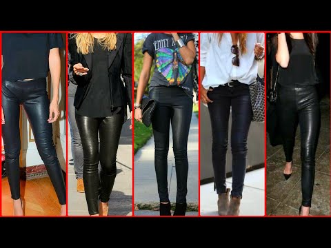 Black Leather leggings For Beautiful Ladies