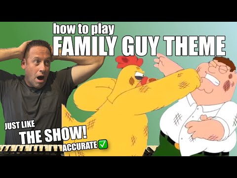 Piano Lesson Family Guy Theme Shawn Cheek Tutorial - YouTube