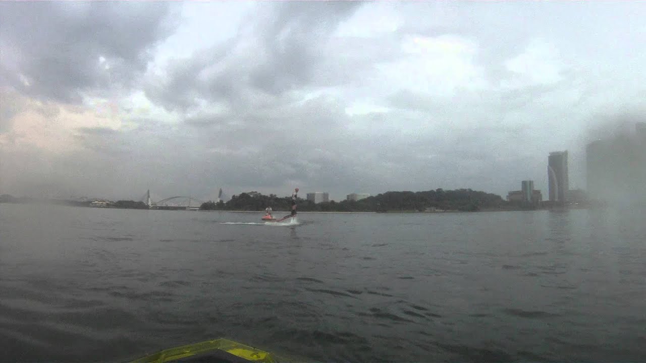 "Skywalking' or Flyboarding @ Maritime Putrajaya - YouTube