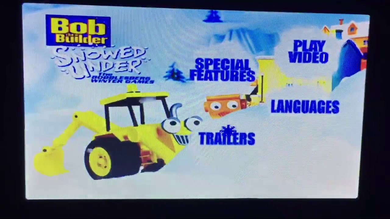 Bob the Builder snowed under the bobblesberg winter Games 2004 DVD menu ...