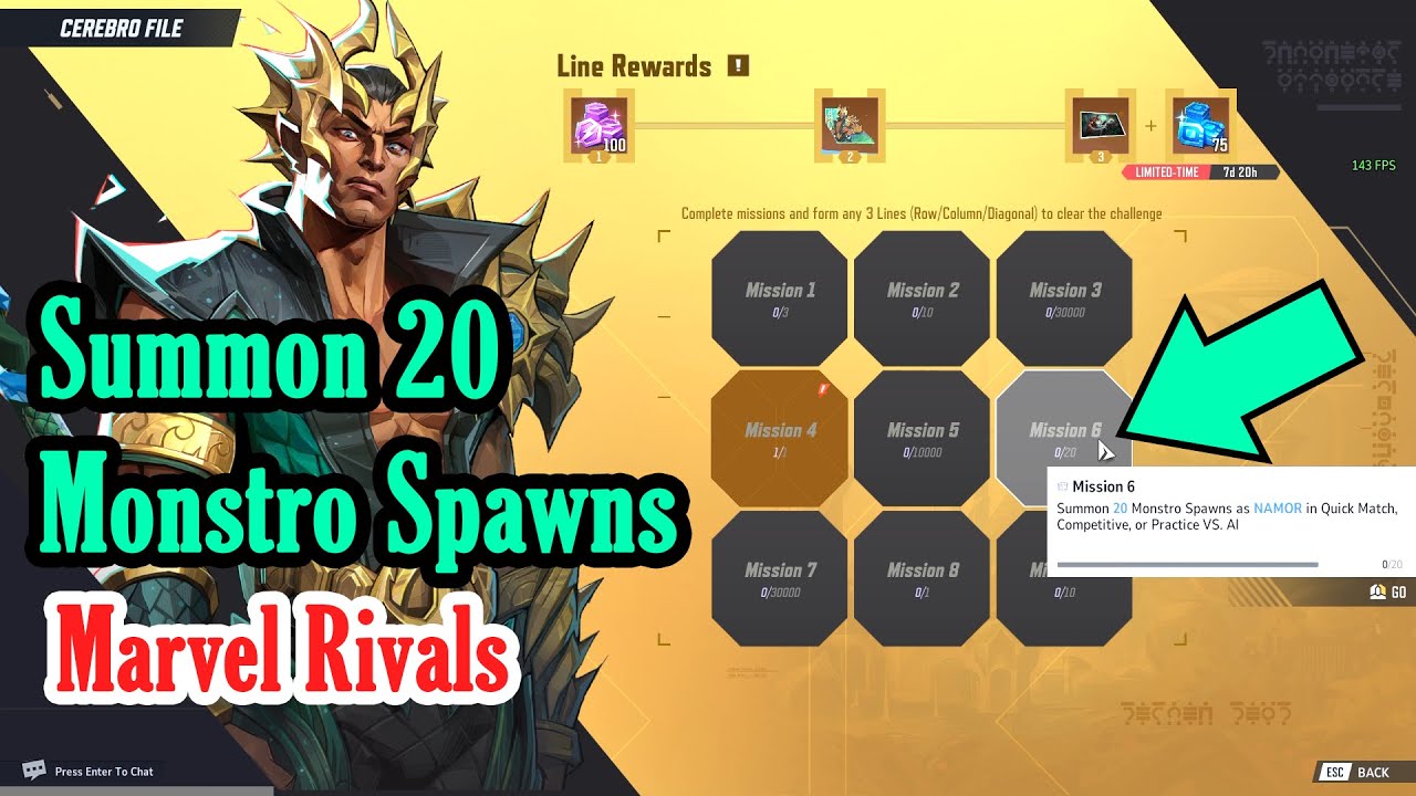 How to Summon 20 Monstro Spawns as Namor for Cerebro File Event ...