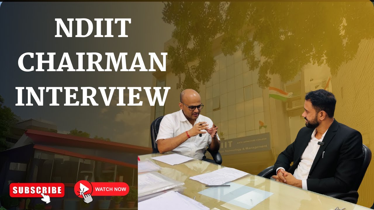 NDIIT Chairman Interview - YouTube