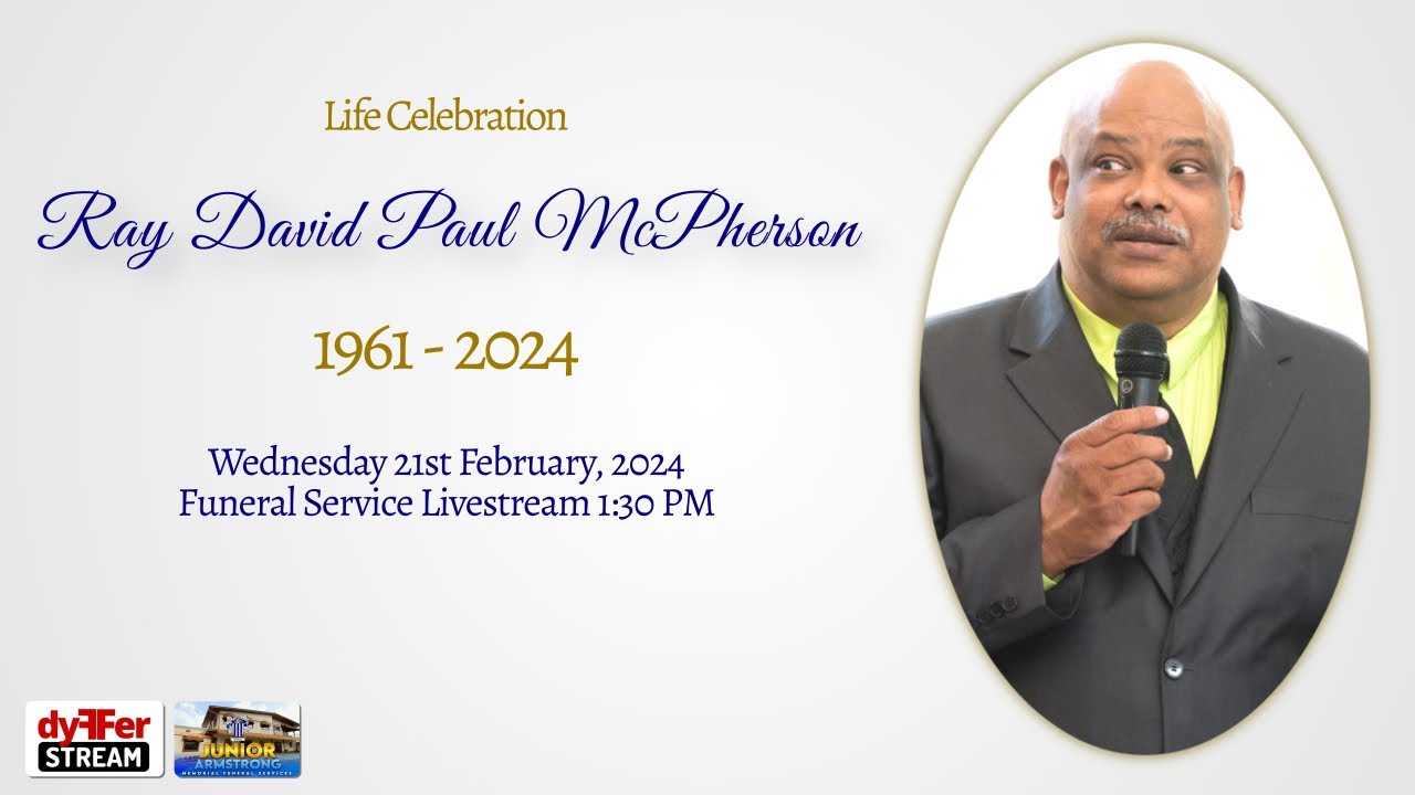 Ray David Paul McPherson Funeral Service Livestream - YouTube