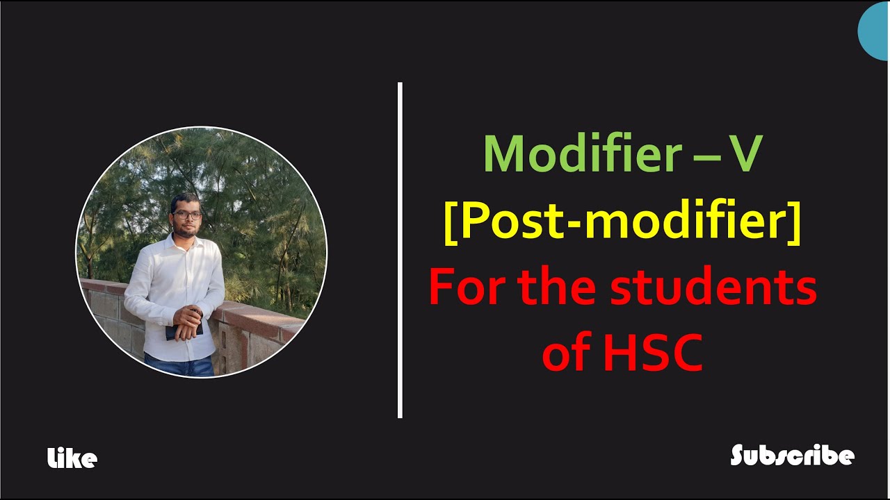 Part 5 Post modifier II H.S.C II English 2nd Paper - YouTube