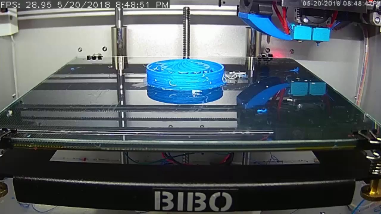 BIBO 2 Touch Live 3D Printing - YouTube