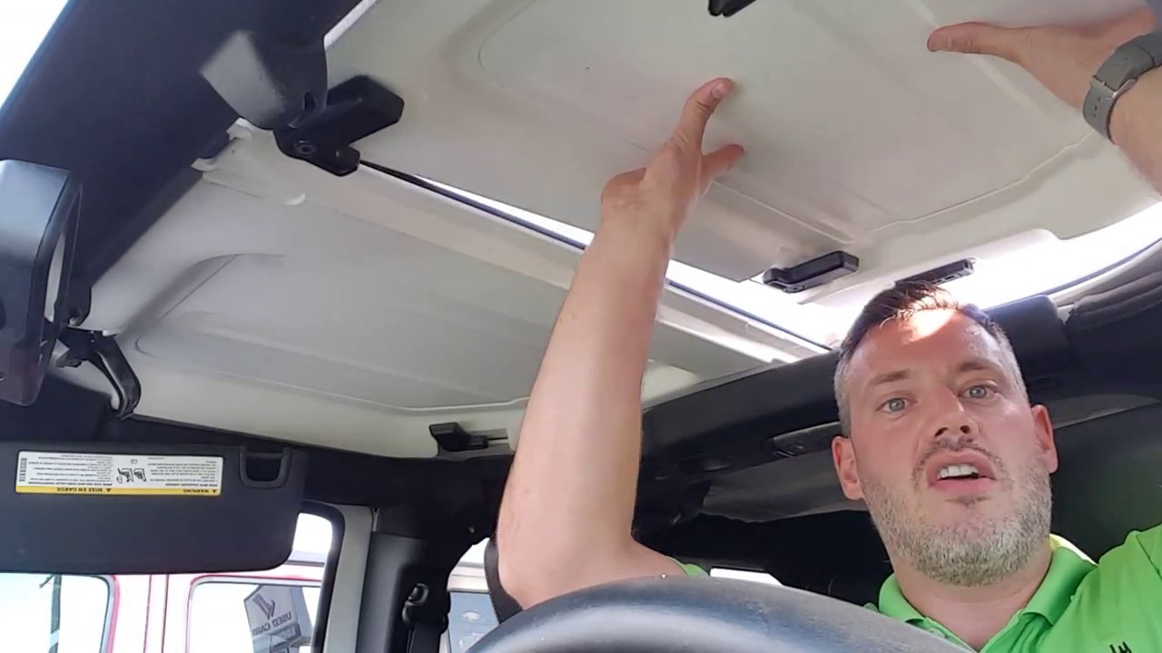How to remove a 2014 Jeep Wrangler Freedom Top - YouTube
