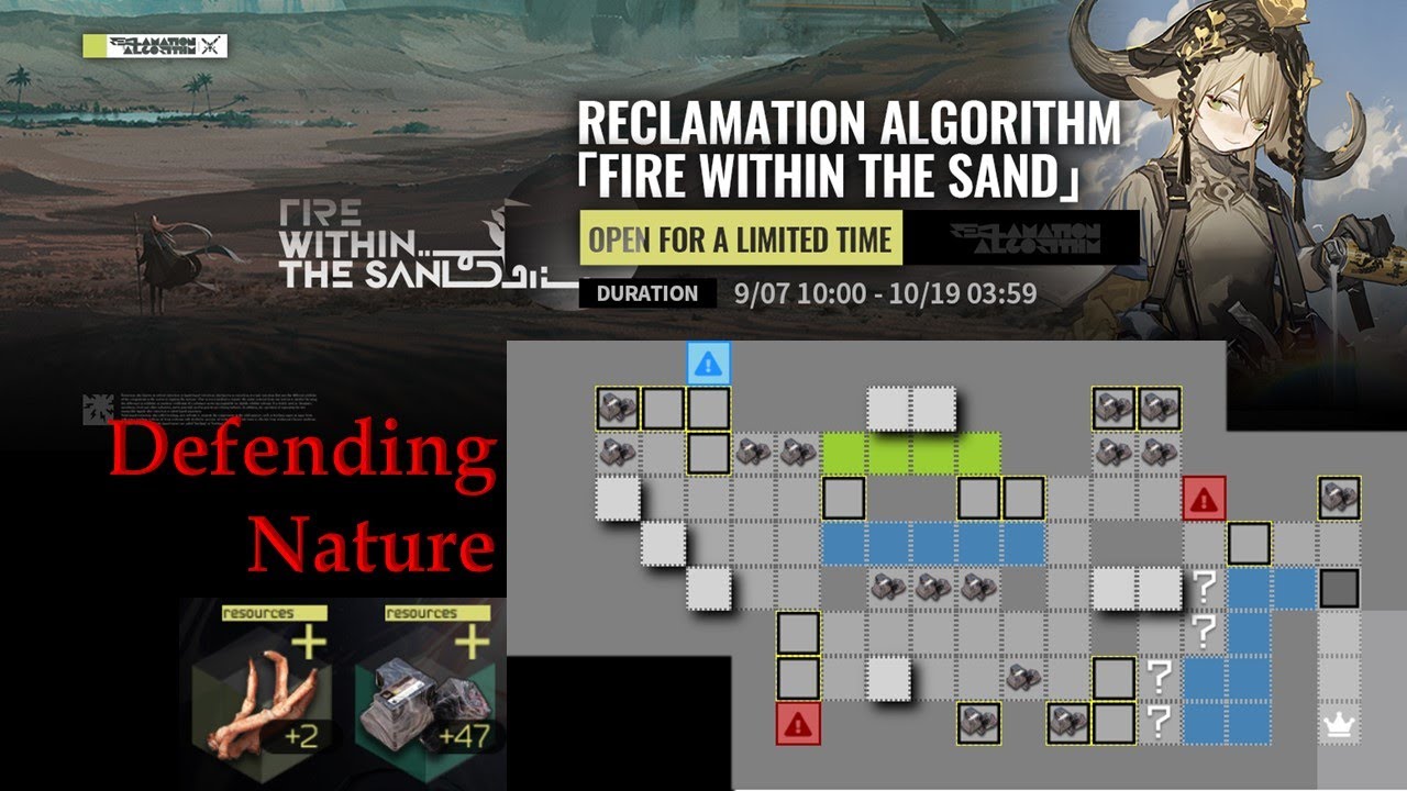Defending Nature | Resource Zone | RECLAMATION ALGORITHM [FIRE WITHIN ...