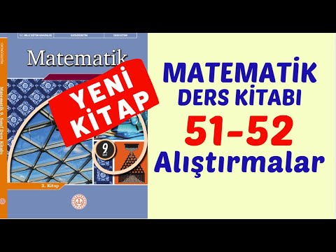 9. SINIF MEB MATEMATİK KİTABI SAYFA 51-52 ALIŞTIRMALAR