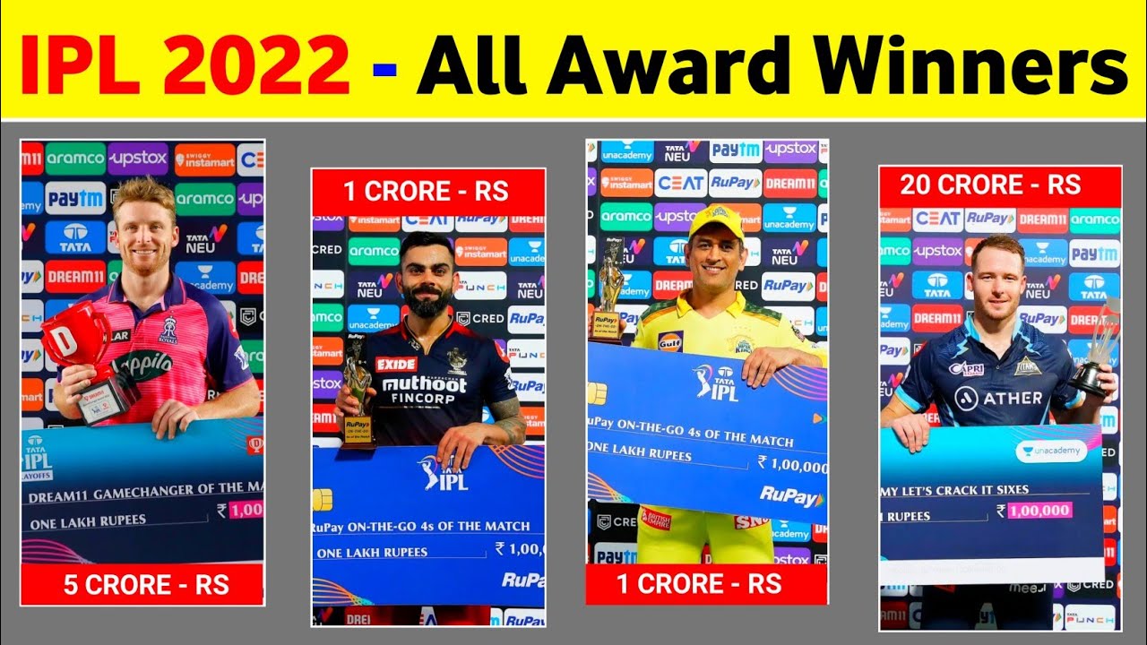 IPL Awards 2022 - IPL Award Winners List 2022 || IPL Award Ceremony ...