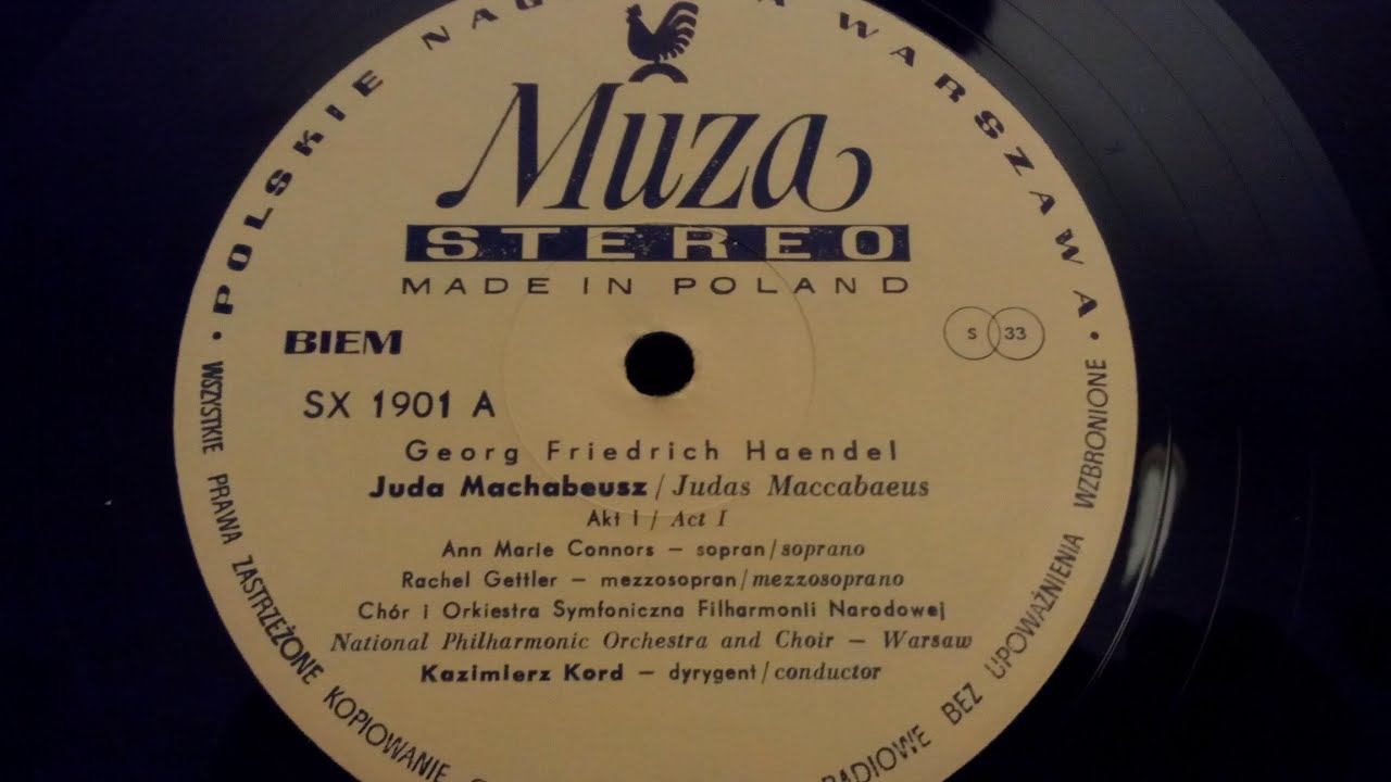 G.F.Handel Juda Machabeusz (live 1979 Warsaw Philharmonic Hall) - YouTube