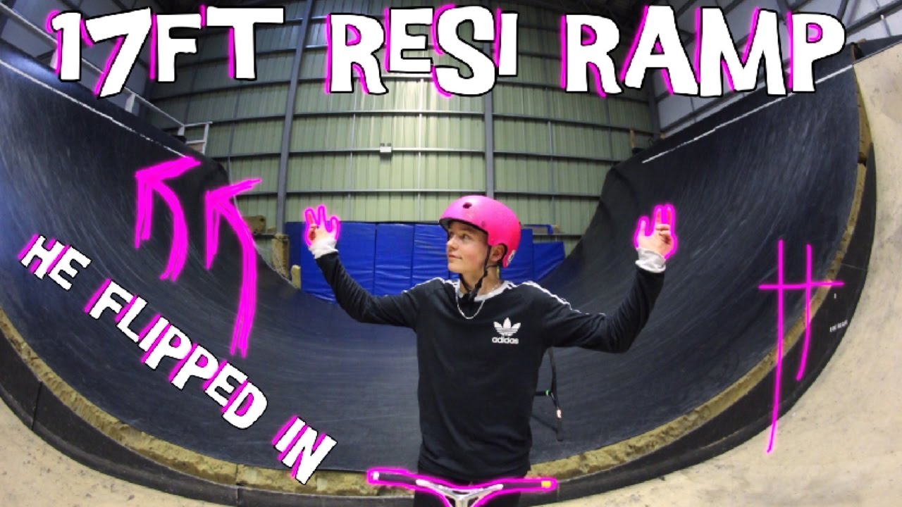 INSANE 17ft RESI VERT RAMP SESSION ! * HE FLIPPED IN * - YouTube