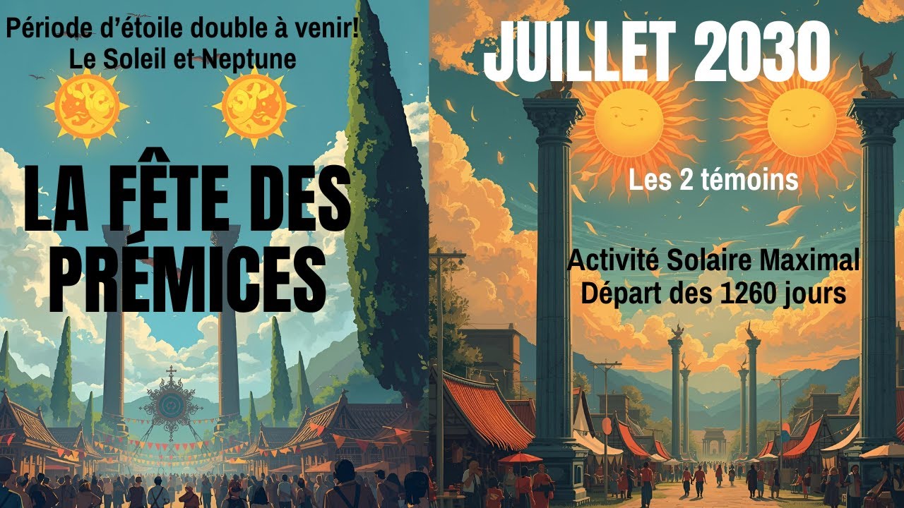 LA FETE DES PREMICES - Juillet 2030 - Départ des 1260 jours - Les 2 ...