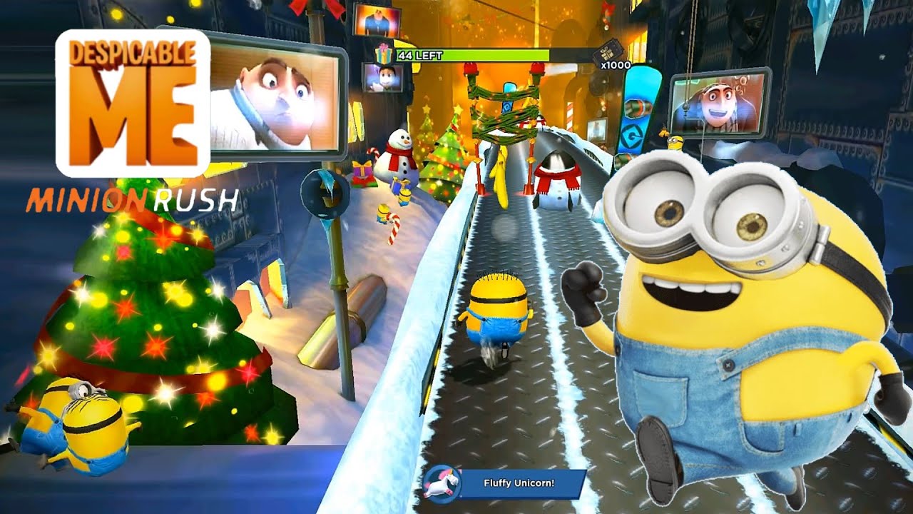 Minion rush Jerry minion Stolen Presents special mission prize pod ...