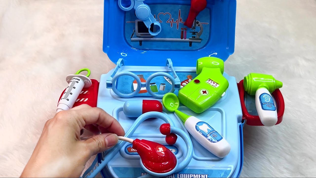 12 minutes satisfying with Unboxing Lovely Backpack Doctor set toys 😍 ...