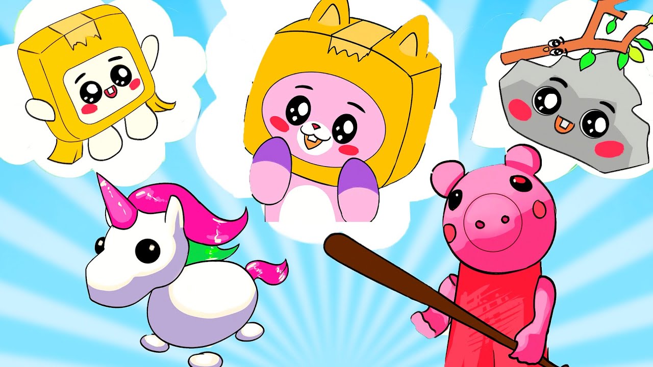BABY LANKYBOX Go INSIDE ROBLOX GAMES! (ADOPT ME, PIGGY, BROOKHAVEN ...