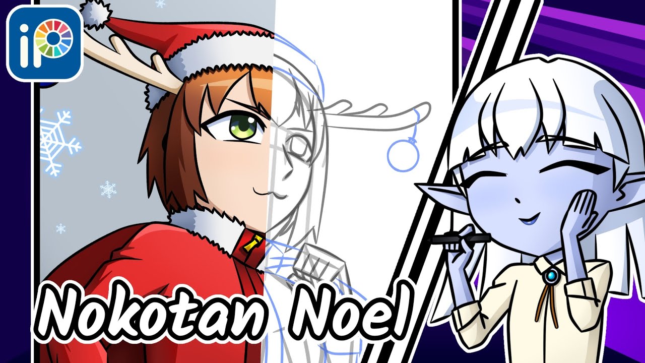 Desenhando Nokotan Noel - Feliz Natal / Ibispaint #20 - YouTube