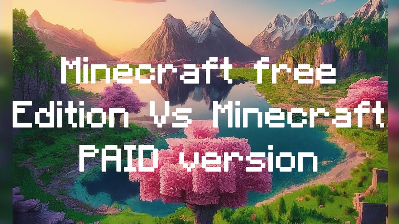 Minecraft Free edition vs Paid version #minecraft #vs #free @cristiano ...