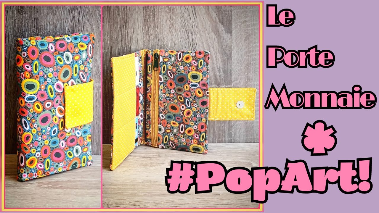 Tuto Diy Facile Débutant Coudre Le Porte Monnaie Portefeuille Popart 🥰 Youtube