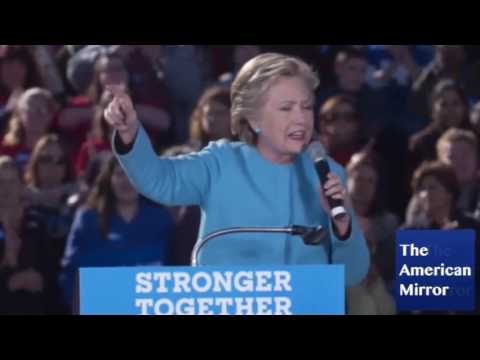 Hillary Clinton's voice cracks as she yells into microphone at NH rally ...