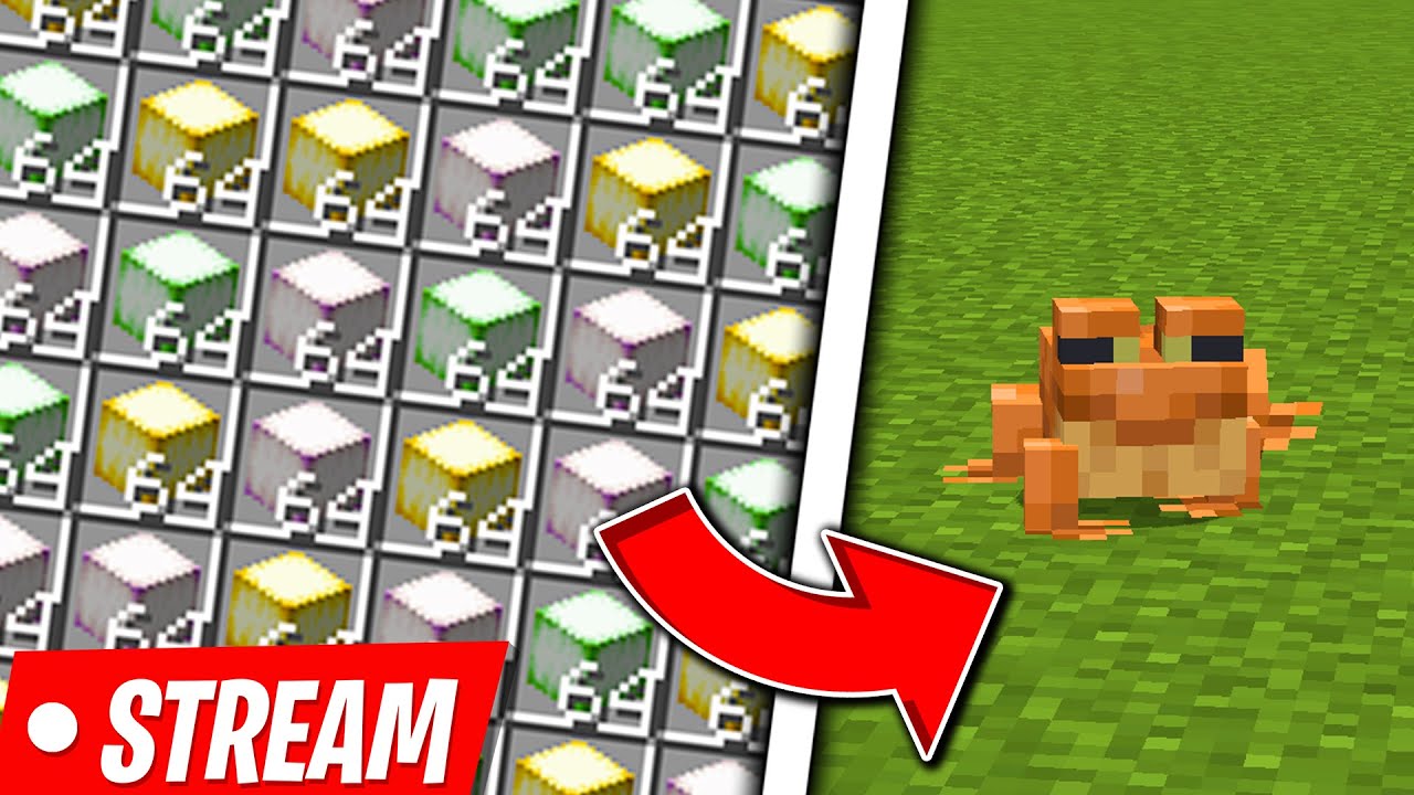 Building Froglight Farm In Minecraft Survival Live - YouTube