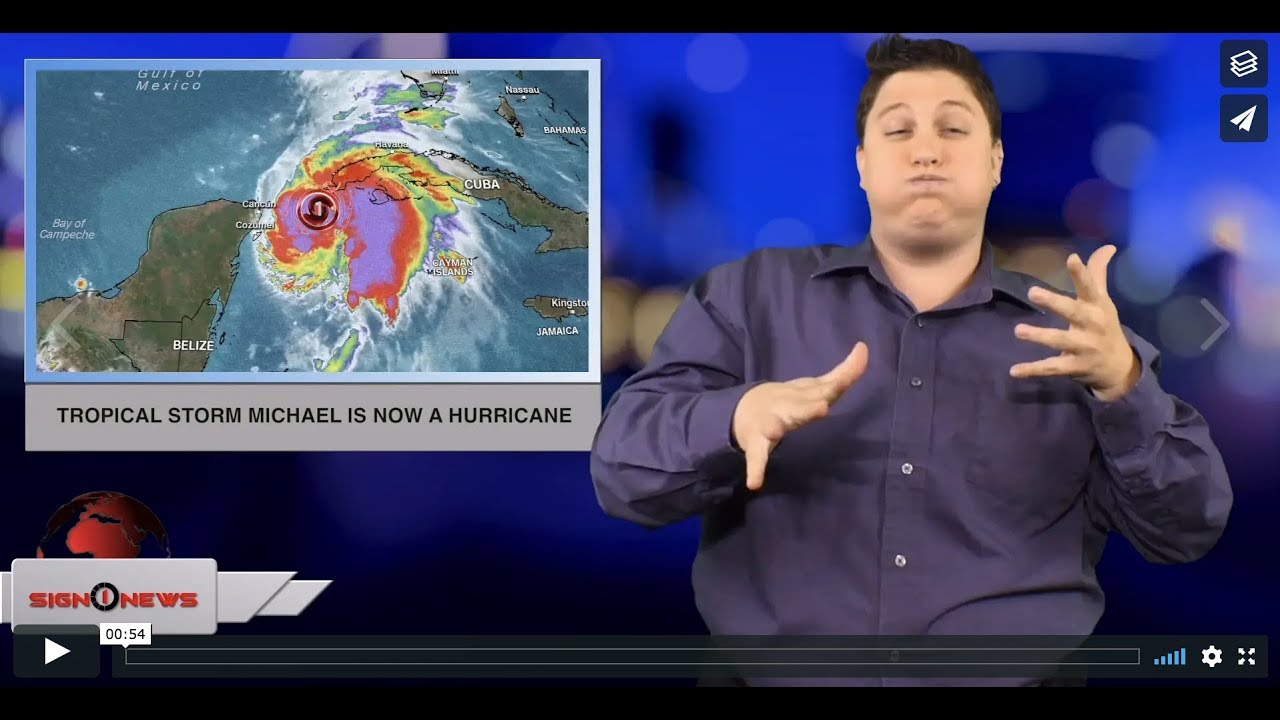 Tropical storm Michael is now a hurricane (ASL - 10.8.18) - YouTube
