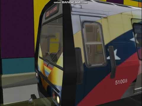 OPENBVE Metro de Caracas Tren Series 5 Abanderado Saliendo de la Bandera Dirección La Rinconada ...