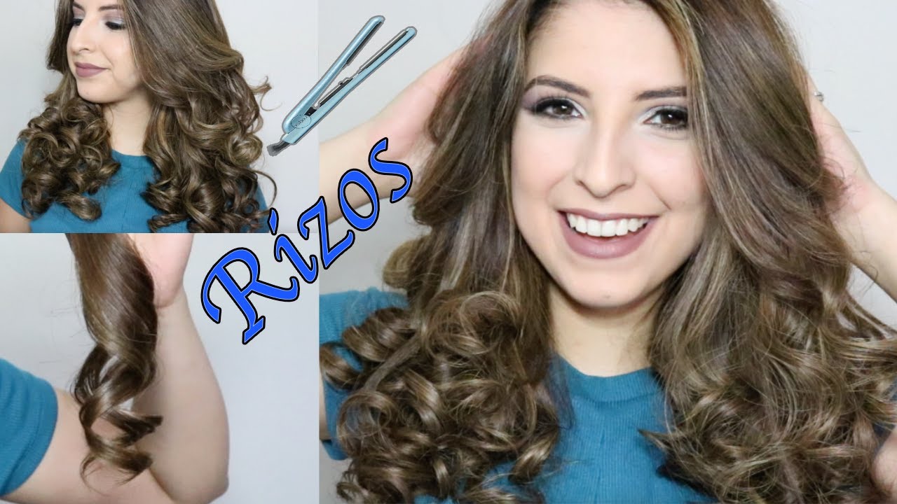 Como Hacer Rizos Con La Plancha 👩🏻 | Fácil + Consejos ️| Scarleth's ...